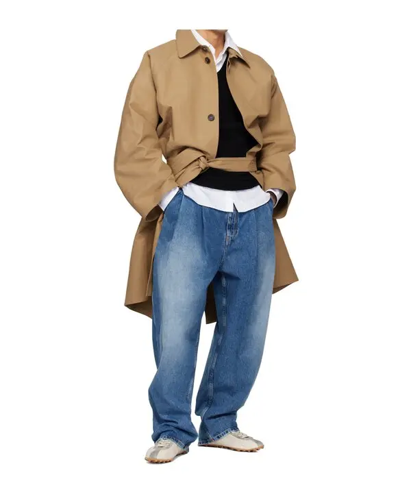 HED MAYNER Pleated Wide-leg Jeans