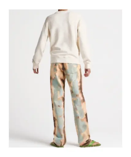 J.W.ANDERSON Straight Leg Bleached Denim Jeans