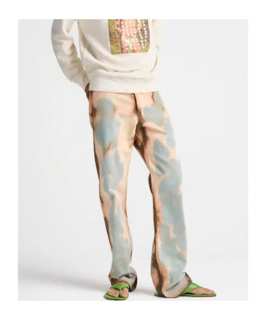 J.W.ANDERSON Straight Leg Bleached Denim Jeans