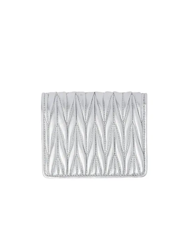 Miu Miu Logo-lettering Matelassé Bi-fold Wallet
