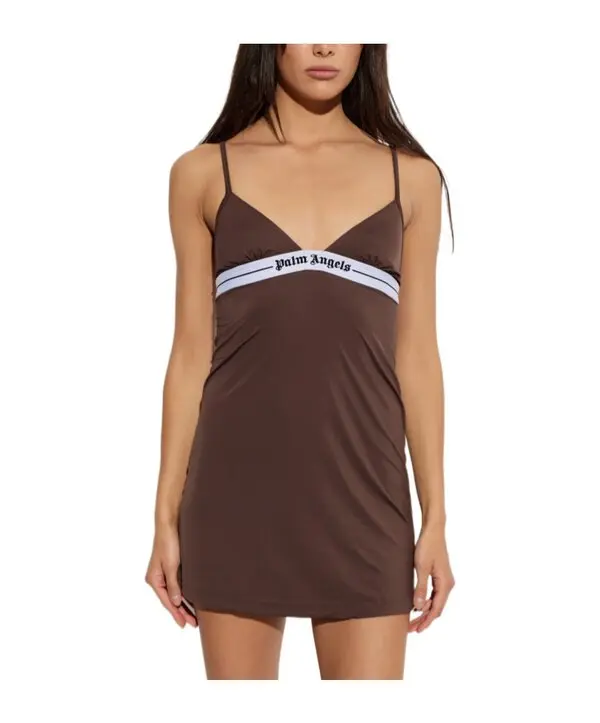 Palm Angels Thin Spaghetti Strap Short Dress