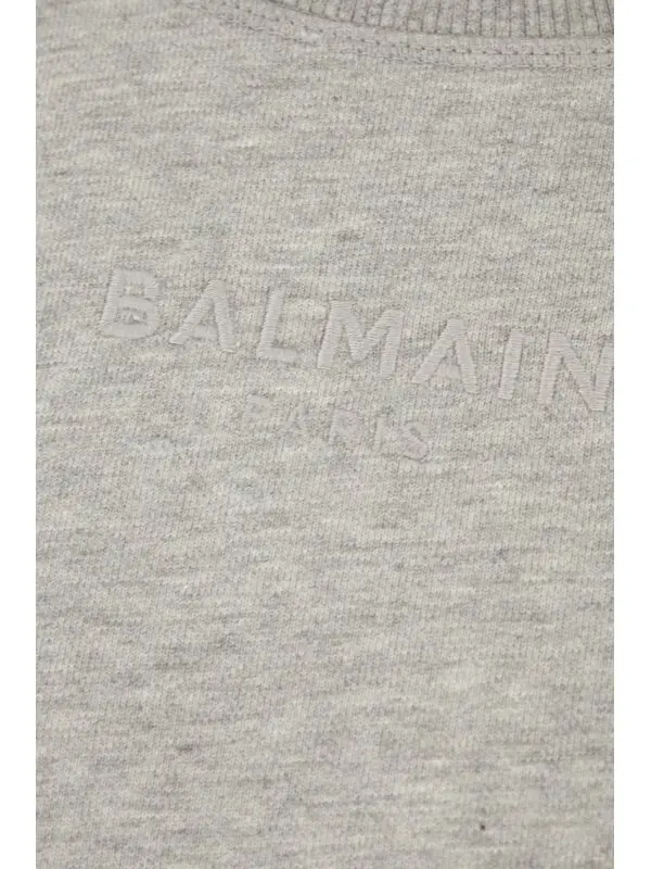 Balmain Embroidered Logo Crewneck Sweatshirt