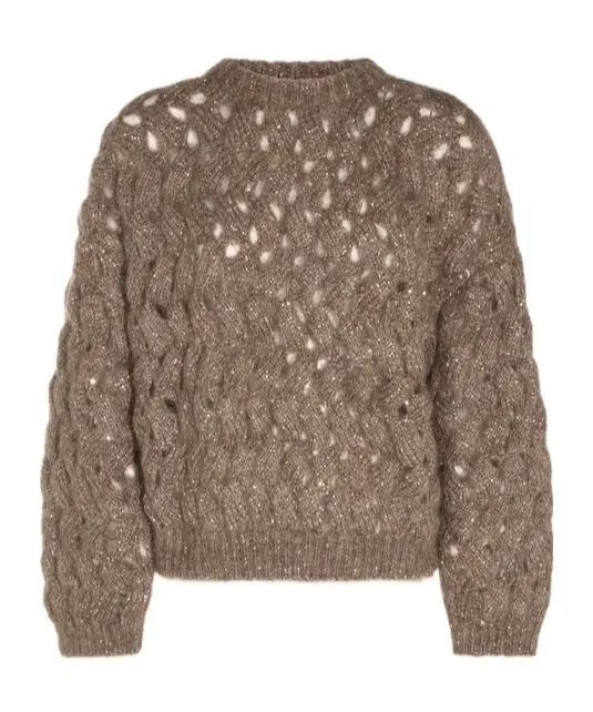 Brunello Cucinelli Dazzling Zigzag Cables Jumper - No