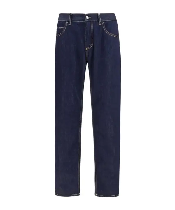 Dolce & Gabbana Logo Patch Denim Jeans