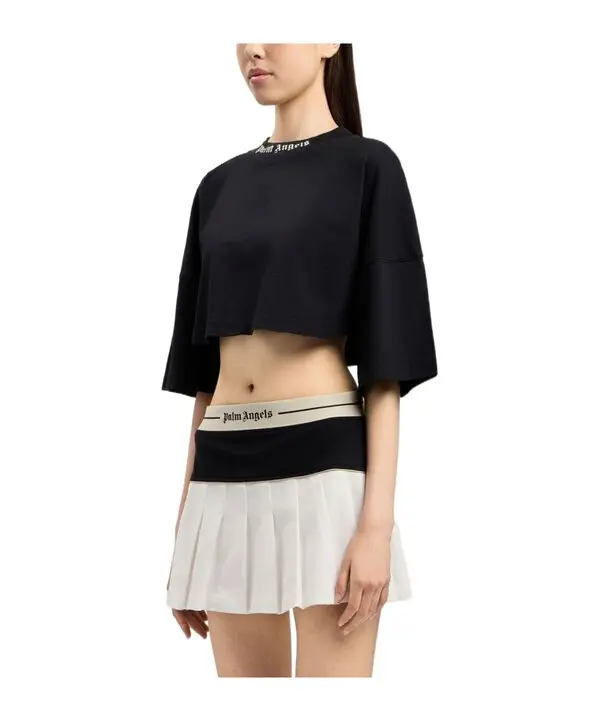 Palm Angels Back Curved Logo Mini T-shirt