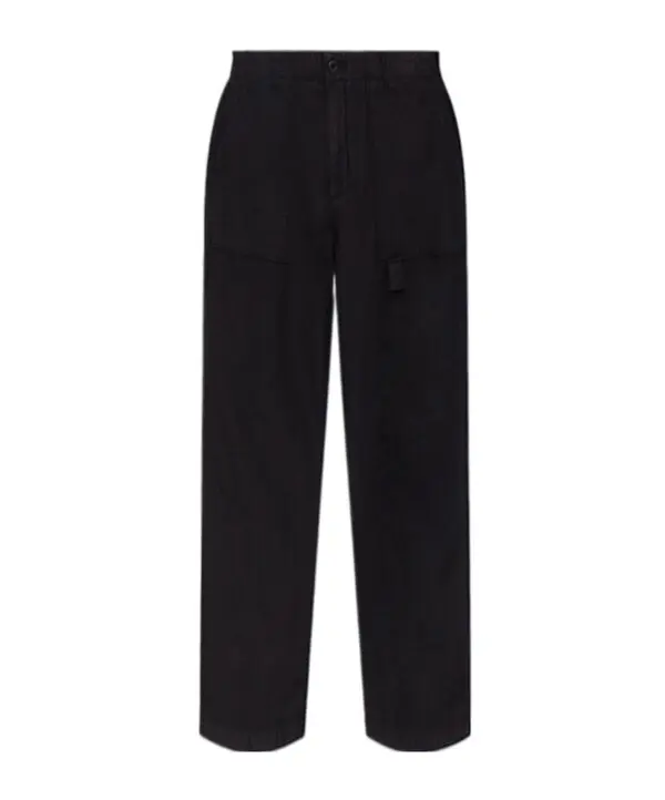 ALLSAINTS Logo Patch Straight-leg Pants - Black