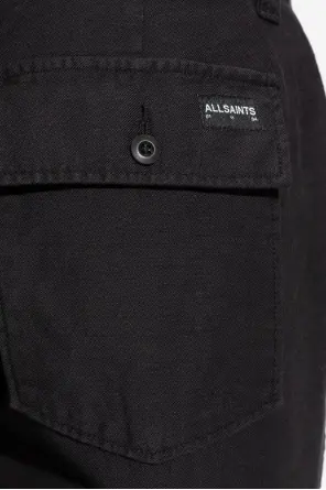 ALLSAINTS Logo Patch Straight-leg Pants
