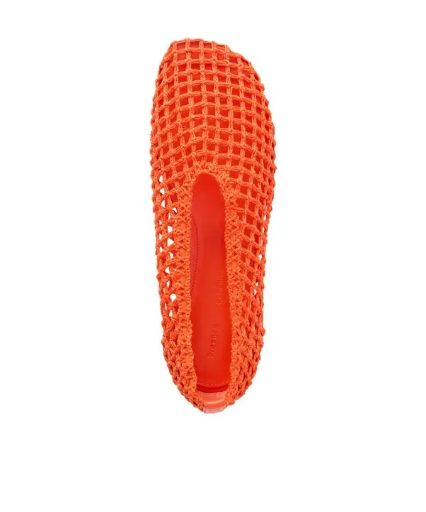 Proenza Schouler Slant Crocheted Ballet Flats