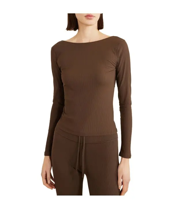 Lululemon Ribbed Scoop-back Yoga Long-sleeve Shirt