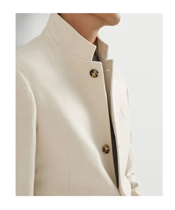 Brunello Cucinelli Long Sleeve Casual Jacket - Sand/ruby