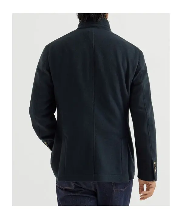 Brunello Cucinelli Cashmere Stand Collar Jacket
