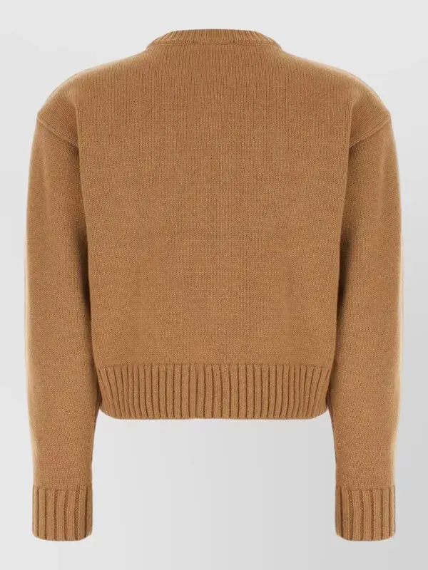 PATOU Wool Blend Crew Neck Long-sleeved Sweater