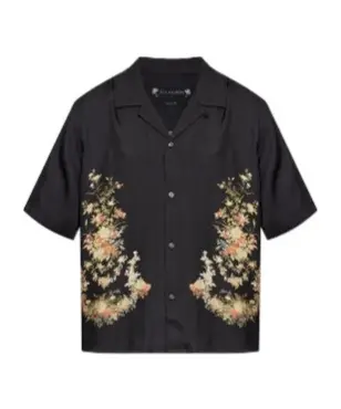 ALLSAINTS Parsons Floral Camp Shirt - Black