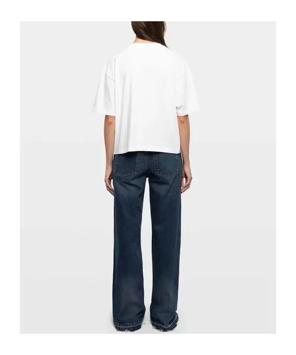 Zadig&Voltaire Heart Motif Rhinestone Embellished T-shirt