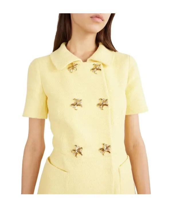 Oscar De La Renta Double-breasted Tweed Mini Dress