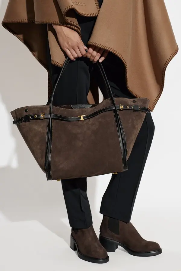 TOD'S T Timeless Belt-detail Tote Bag
