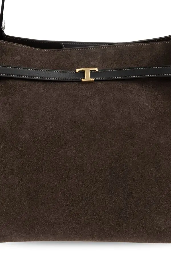 TOD'S T Timeless Belt-detail Tote Bag