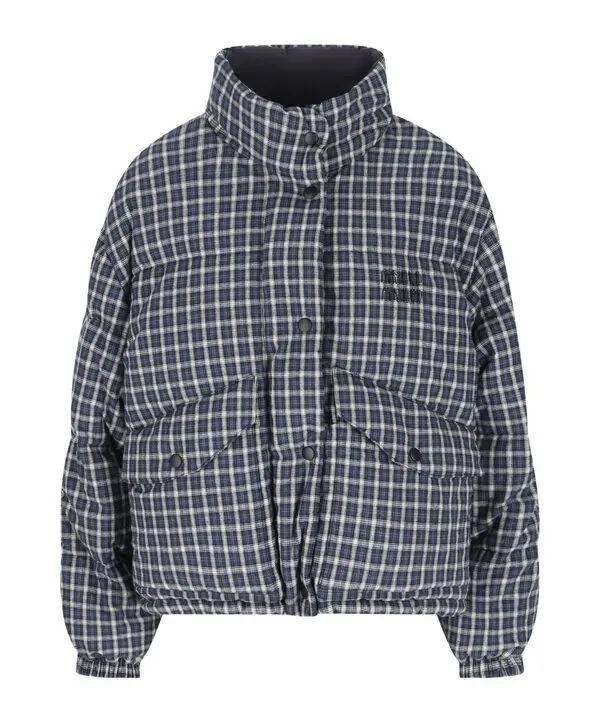 Miu Miu Reversible Check Jacket