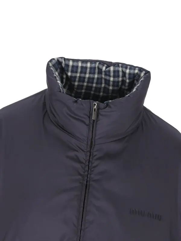 Miu Miu Reversible Check Jacket