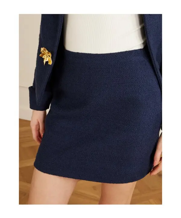 Oscar De La Renta Cotton-blend Tweed Mini Skirt