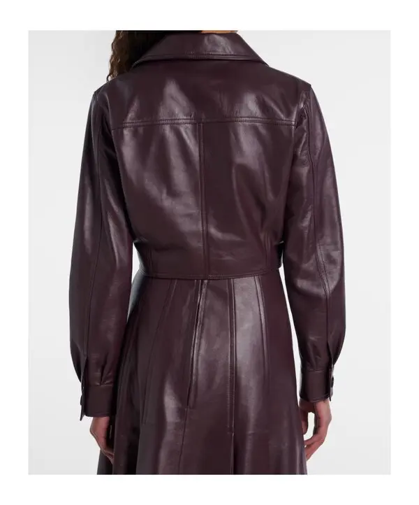 EMILIA WICKSTEAD Nics Cropped Leather Jacket