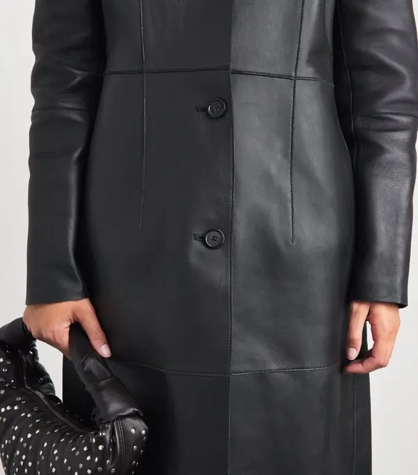 TOTEME Leather Trench Coat