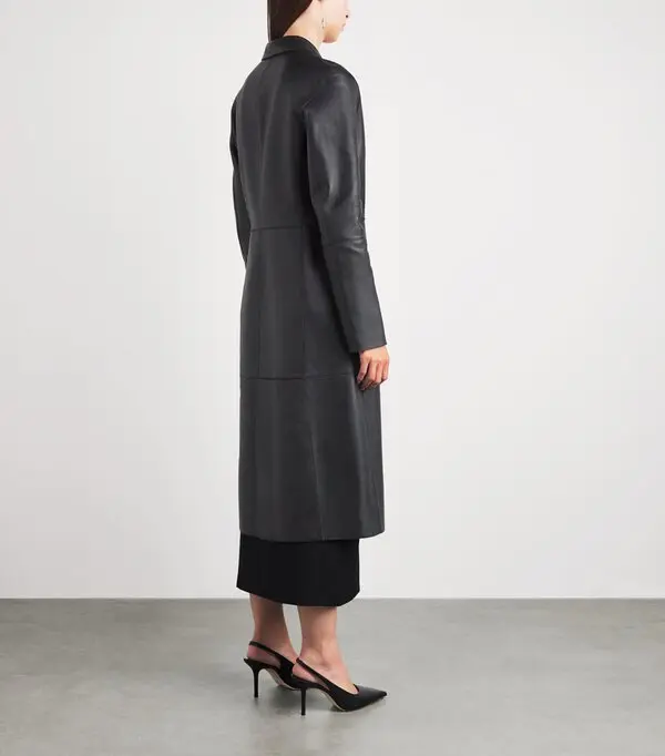 TOTEME Leather Trench Coat