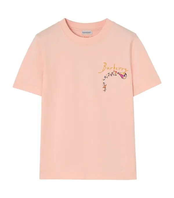Burberry Cotton T-shirt With Quentin Blake Illustration