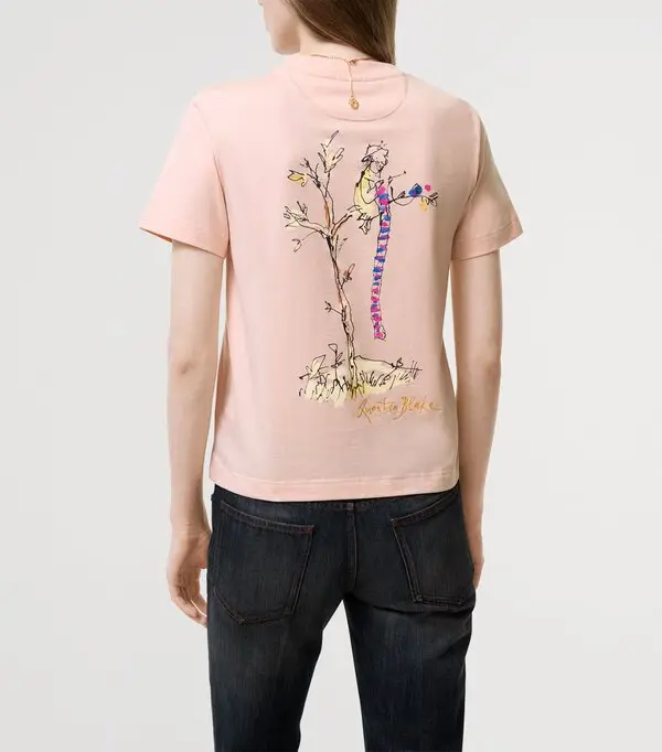 Burberry Cotton T-shirt With Quentin Blake Illustration