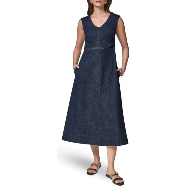 Donna Karan New York The Donna Sleeveless Denim Maxi Dress - Seneca