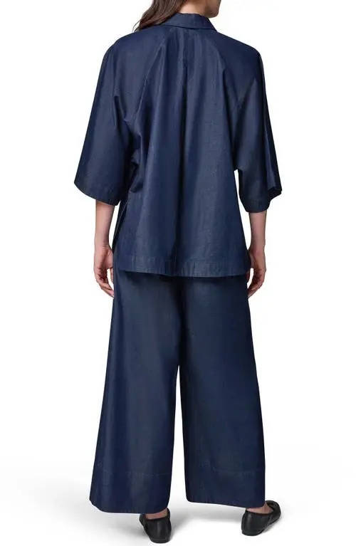 Donna Karan New York Bali Dolman Sleeve Denim Shirt