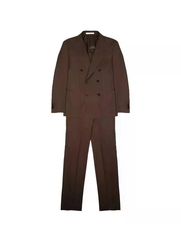 Tagliatore Double-breasted Two-piece Suit - Brown