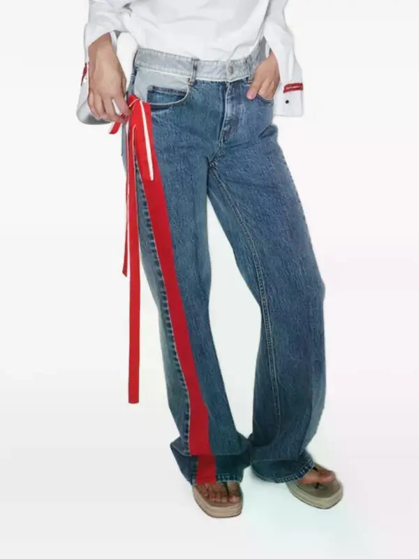 Hellessy Ben Side-stripe Straight-leg Denim Jeans