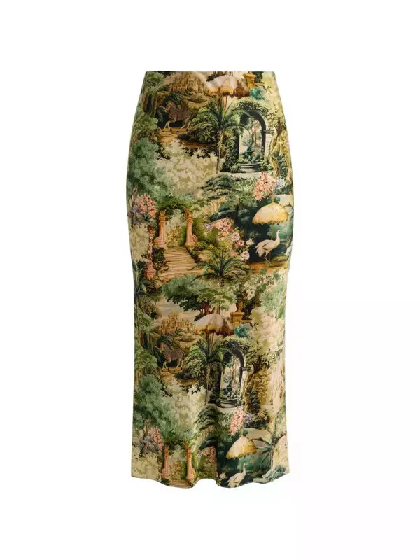 Alice + Olivia Maeve Midi Skirt
