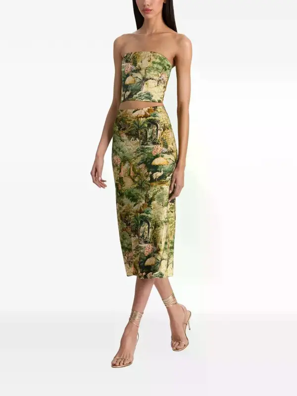 Alice + Olivia Maeve Midi Skirt