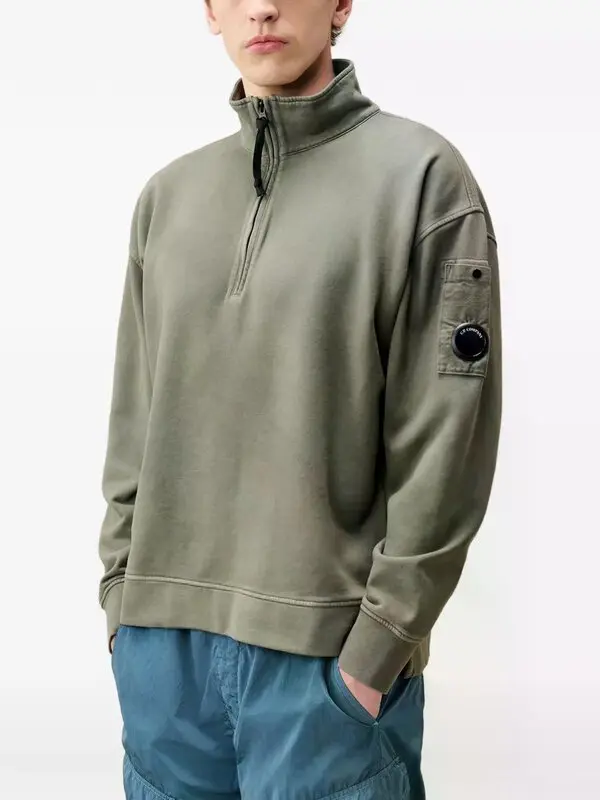 C.P. COMPANY Lens Detail Quarter-zip Sweatshirt