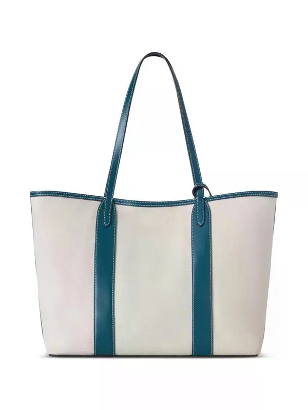 Mulberry Bayswater Canvas Tote Bag With Leather Trim And Postman's Lock