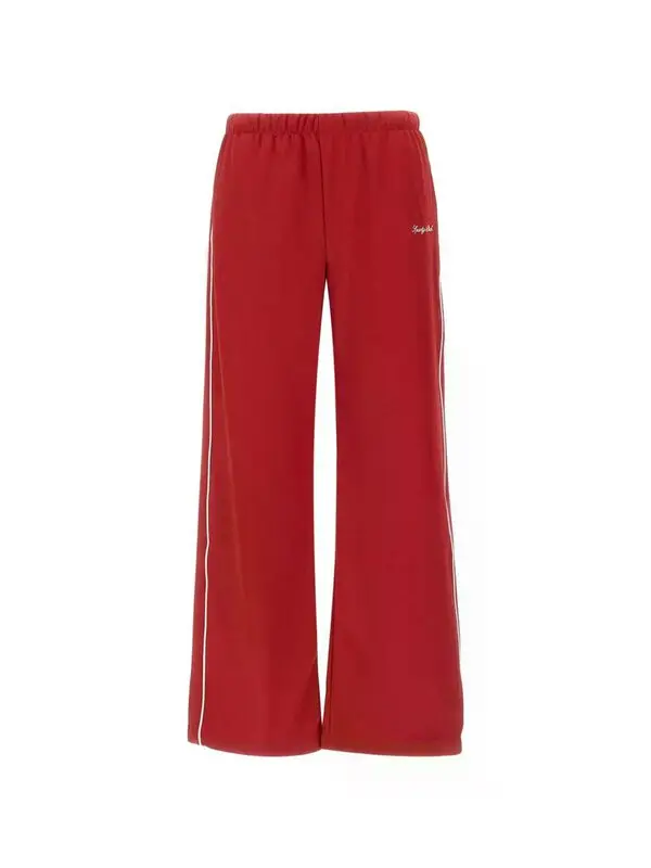 SPORTY & RICH Logo Embroidered Trimmed Track Pants