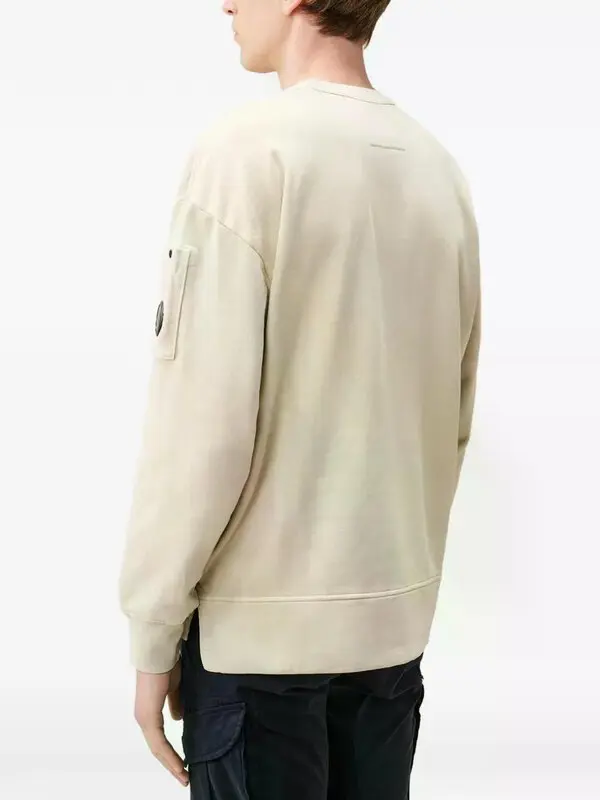 C.P. COMPANY Lens Detail Cotton Sweatshirt - Neutrals