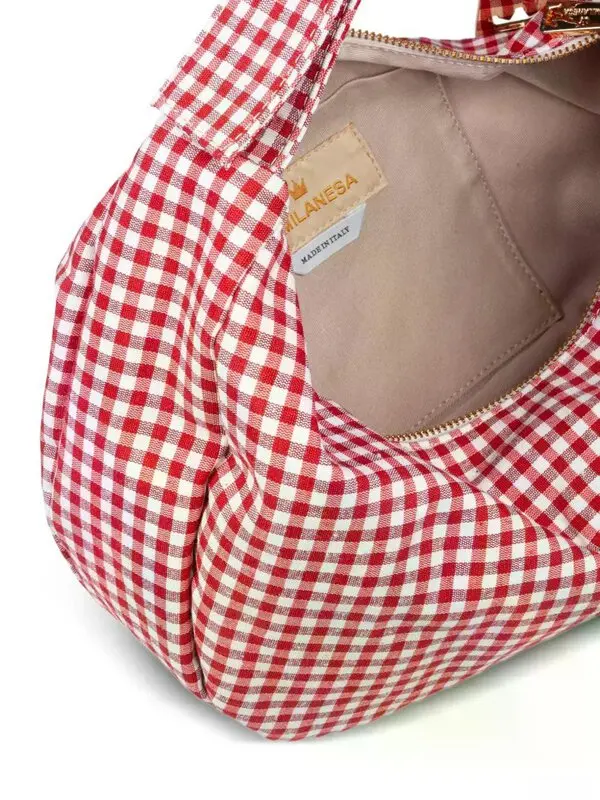 LA MILANESA Scilla Gingham Shoulder Bag