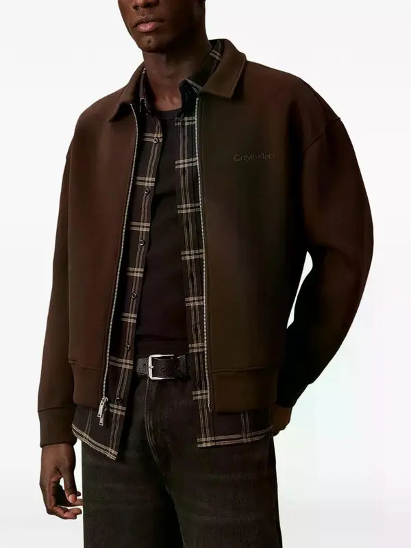 Calvin Klein Embroidered Zip-up Jacket