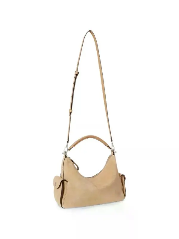 Ralph Lauren Mini Blaike Suede Shoulder Bag - Neutrals