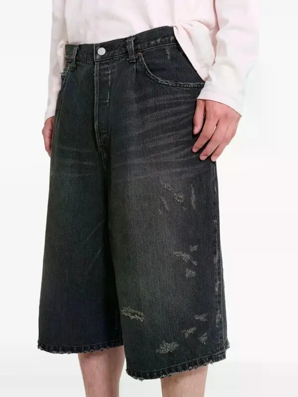 SSSTEIN Distressed-effect Denim Shorts