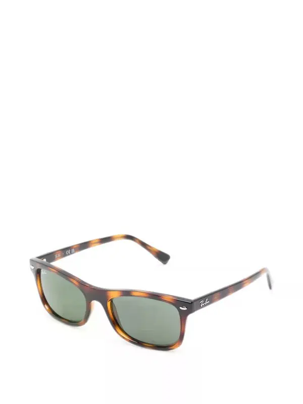 Ray-ban Tortoiseshell Rectangle-frame Sunglasses