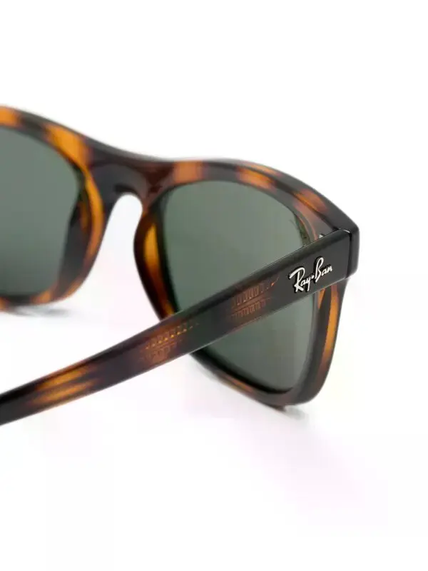 Ray-ban Tortoiseshell Rectangle-frame Sunglasses