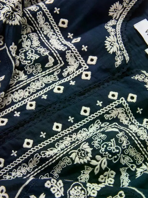Veronica Beard Drake Embroidered Cotton Jacket