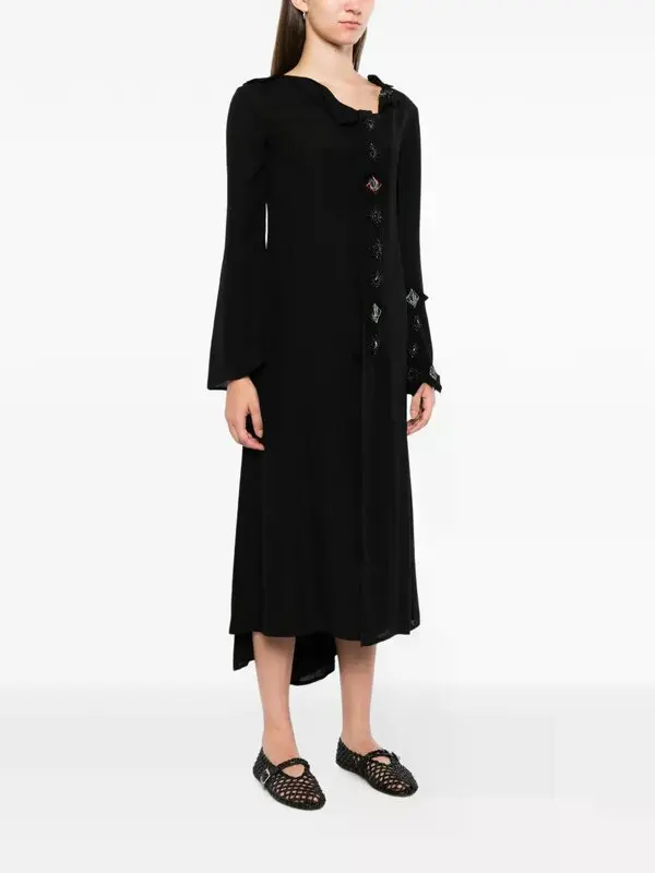 Yohji Yamamoto Beaded Layered Dress
