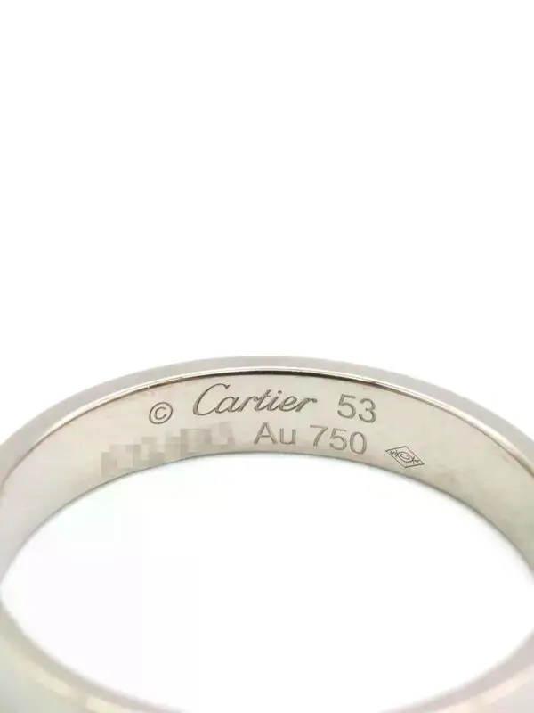 Cartier 18k White Gold Love Ring - Silver