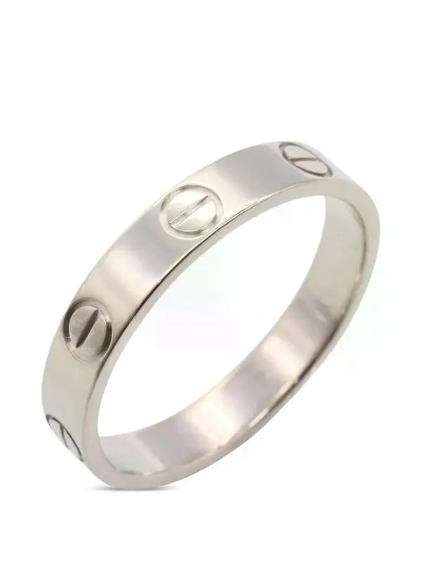 Cartier 18k White Gold Love Ring - Silver