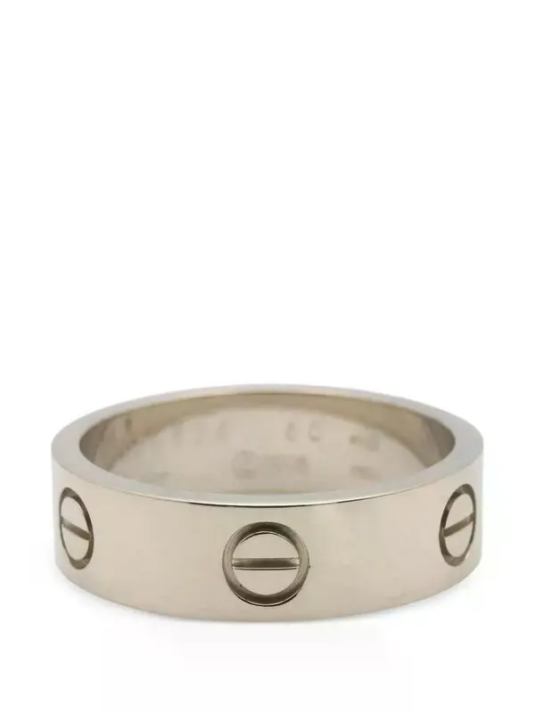 Cartier 18k White Gold Love Ring - Silver